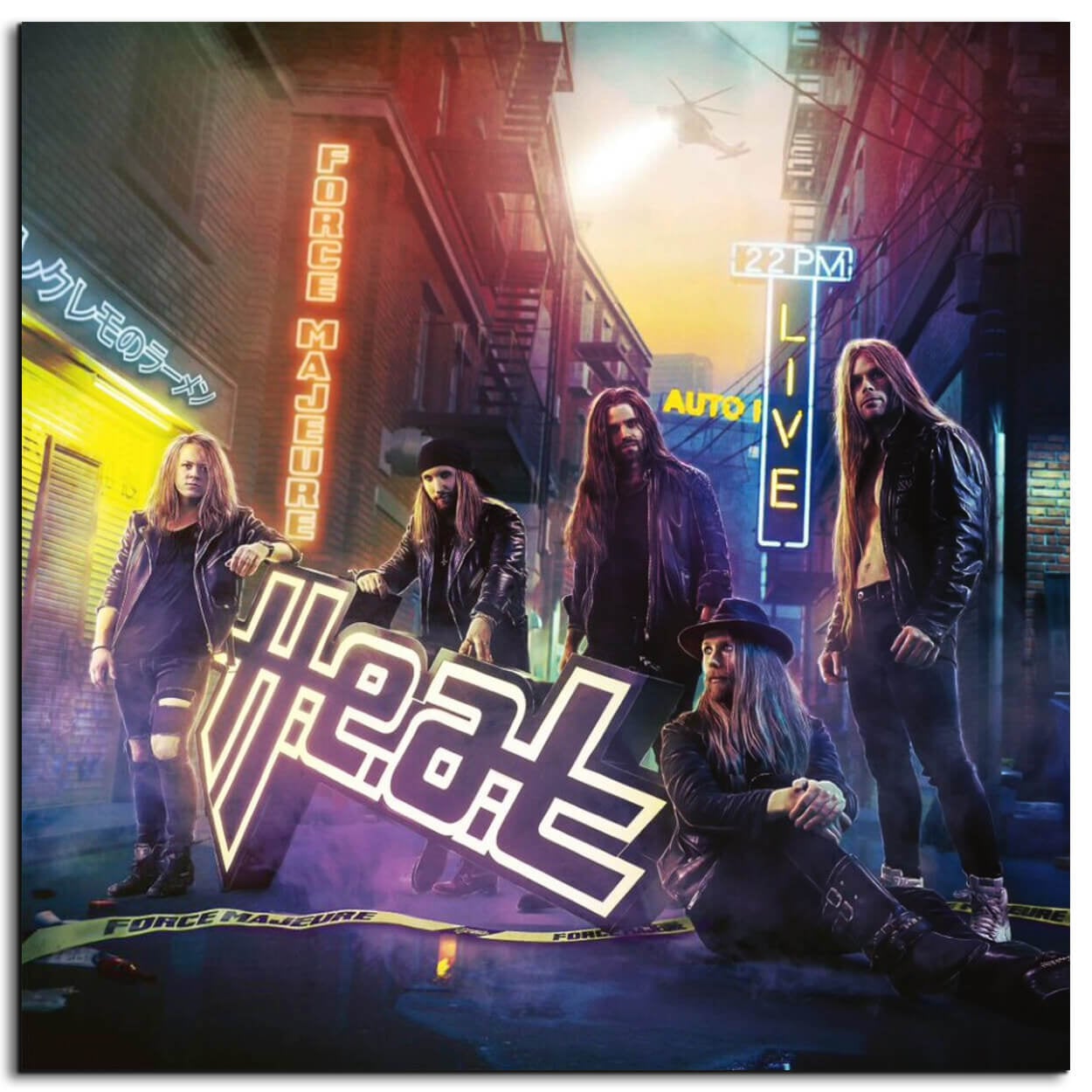 H.E.A.T - Force Majeure - Limited Edition - Yellow Vinyl - 1LP Labels ...